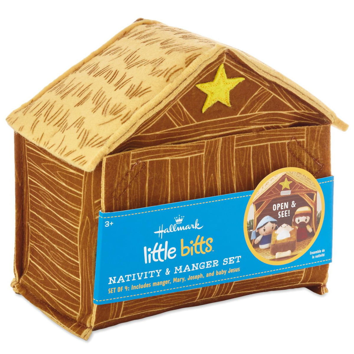 little bitts™ Nativity and Manger Set, 4 Pieces – Navita's Hallmark